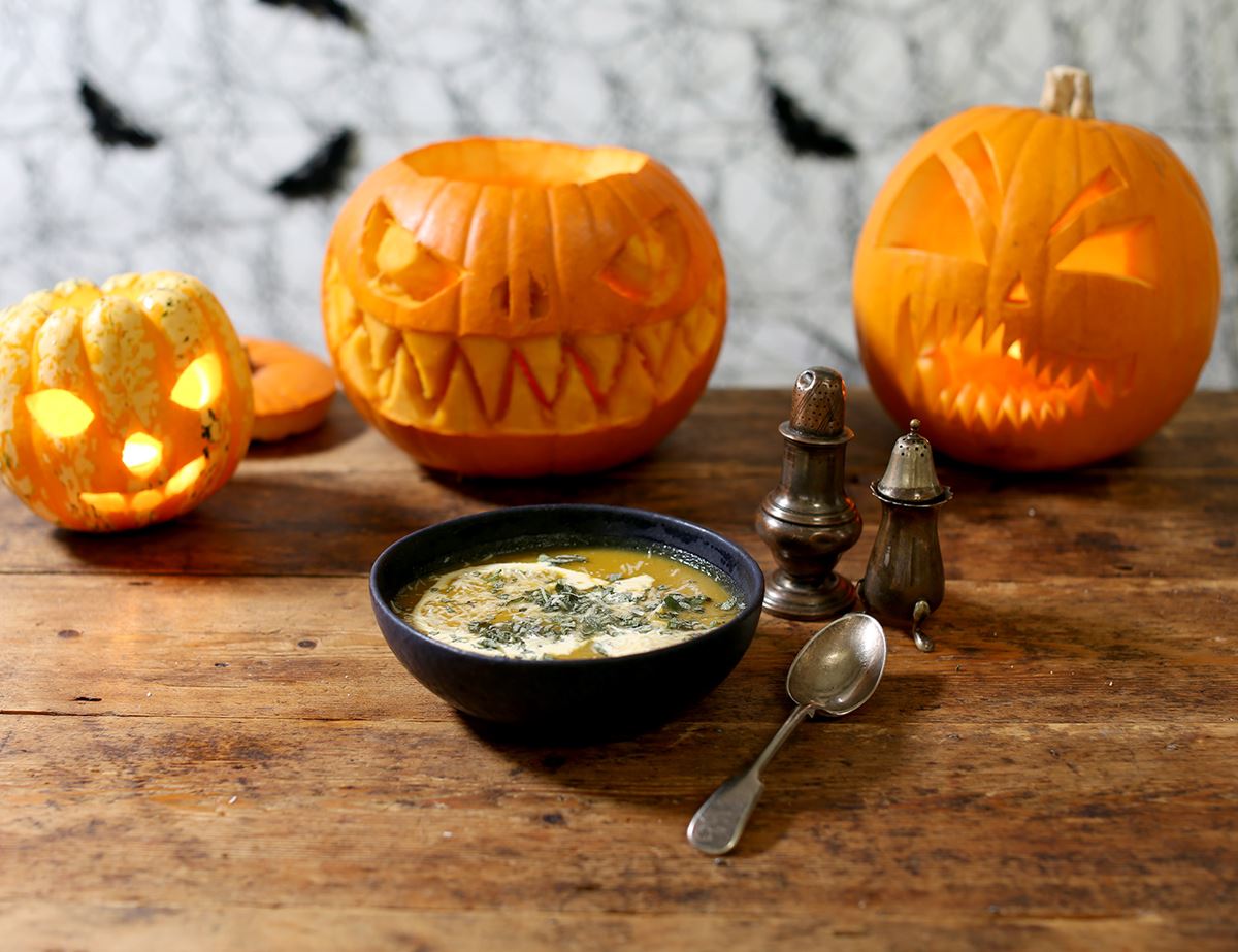 Souper Spooky Pumpkin Soup Recipe | Abel & Cole