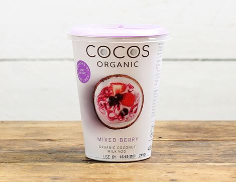Organic Mixed Berry Coconut Milk Yogurt Alternative, COCOS (400g ...