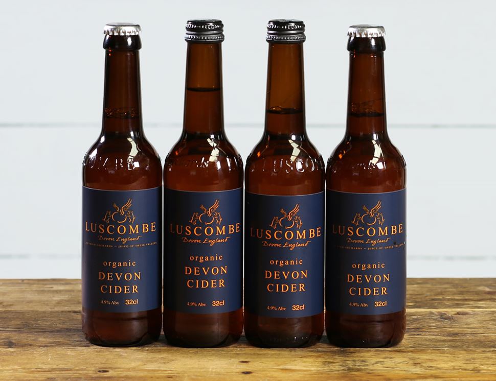 Devon Cider, Organic, Luscombe (4 x 320ml)