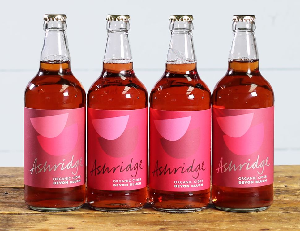 Devon Blush Cider, Organic, Ashridge (4 x 500ml)