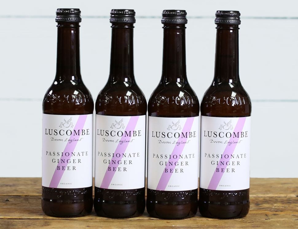 Passionate Ginger Beer, Organic, Luscombe (4 x 270ml)