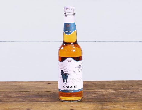 St Simon Lager, Organic, Goodwood Brewery (330ml) | Abel & Cole