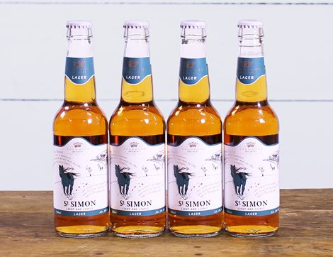 St Simon Lager, Organic, Goodwood Brewery (4 x 330ml) | Abel & Cole